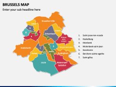 Brussels Map for PowerPoint and Google Slides - PPT Slides