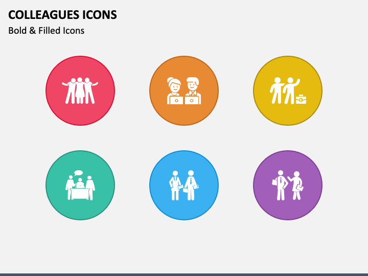 Colleagues Icons for PowerPoint and Google Slides - PPT Slides