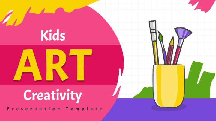 Free - Kids Art Creativity Theme for PowerPoint and Google Slides - PPT ...