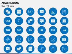Algebra Icons for PowerPoint and Google Slides - PPT Slides