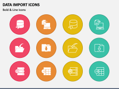 Data Import Icons for PowerPoint and Google Slides - PPT Slides
