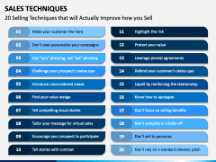 Sales Techniques PowerPoint and Google Slides Template - PPT Slides