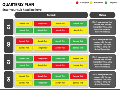 Quarterly Plan PowerPoint and Google Slides Template - PPT Slides
