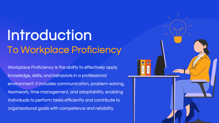 Workplace Proficiency PowerPoint and Google Slides Template - PPT Slides