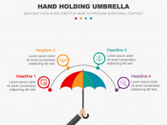 Hand Holding Umbrella PowerPoint and Google Slides Template - PPT Slides
