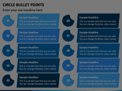 Circle Bullet Points for PowerPoint and Google Slides - PPT Slides