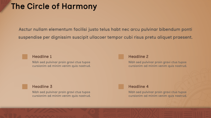 Free - Tribal Pattern Theme for PowerPoint and Google Slides - PPT Slides