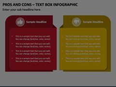 Free Pros and Cons - Text Box Infographic for PowerPoint and Google Slides