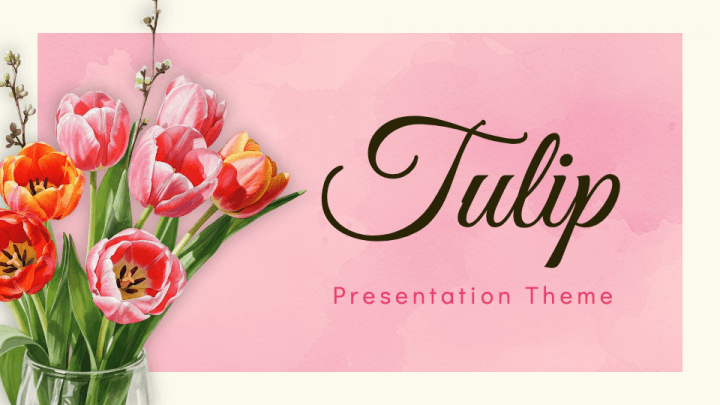 Tulip Theme for PowerPoint and Google Slides Template - PPT Slides