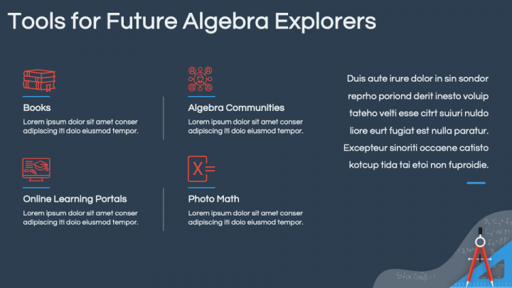 Free - Algebra Theme for PowerPoint and Google Slides - PPT Slides
