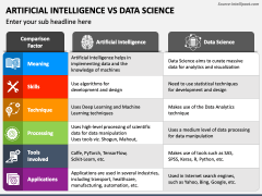 Artificial Intelligence Vs Data Science PowerPoint and Google Slides Template - PPT Slides