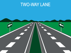 Two-Way Lane for PowerPoint and Google Slides - PPT Slides