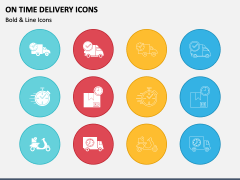 On Time Delivery Icons for PowerPoint and Google Slides - PPT Slides