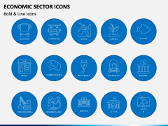 Economic Sector Icons for PowerPoint and Google Slides - PPT Slides