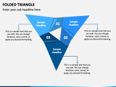 Folded Triangle PowerPoint Template - PPT Slides