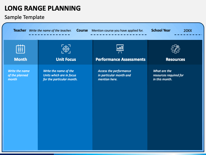 Long Range Planning PowerPoint and Google Slides Template - PPT Slides