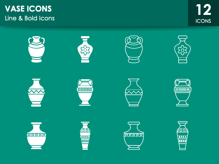 Vase Icons for PowerPoint and Google Slides - PPT Slides