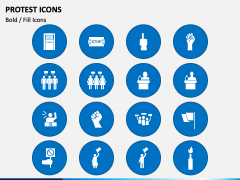 Protest Icons for PowerPoint and Google Slides - PPT Slides