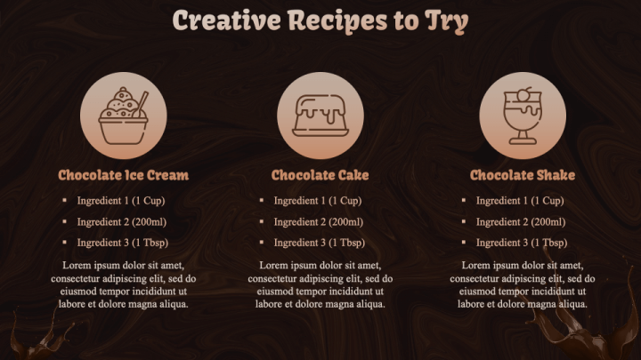 Free - Chocolate Theme for PowerPoint and Google Slides - PPT Slides