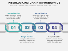 Interlocking Chain Infographics for PowerPoint and Google Slides