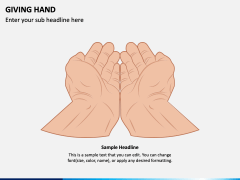 Giving Hand Illustration for PowerPoint and Google Slides - PPT Slides