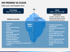 On Premise Vs Cloud PowerPoint and Google Slides Template - PPT Slides