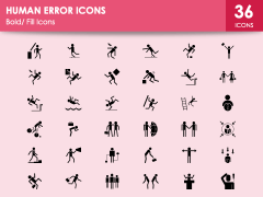 Human Error Icons for PowerPoint and Google Slides
