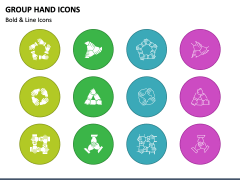 Group Hand Icons for PowerPoint and Google Slides - PPT Slides