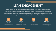 Lean Engagement PowerPoint and Google Slides Template - PPT Slides