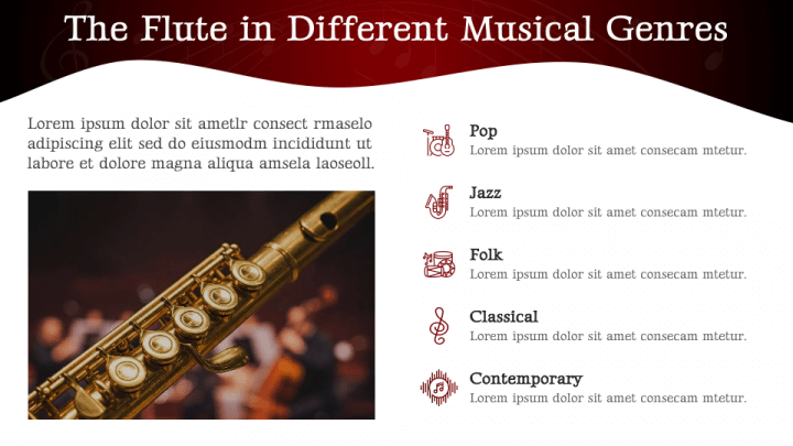 Free - Flute Theme for PowerPoint and Google Slides - PPT Slides