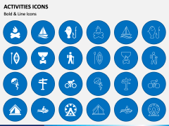 Activities Icons for PowerPoint and Google Slides - PPT Slides