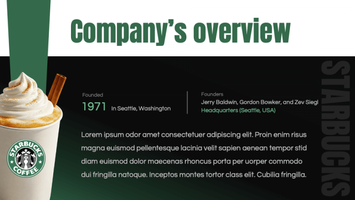 Free - Starbucks Case Study PowerPoint and Google Slides Template - PPT Slides