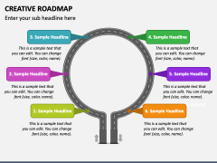 Creative Roadmap PowerPoint and Google Slides Template - PPT Slides