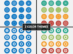 Cog Wheel Icons for PowerPoint and Google Slides - PPT Slides
