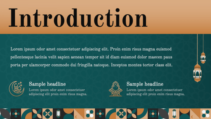 Free - Islamic History Thesis Presentation for PowerPoint and Google Slides