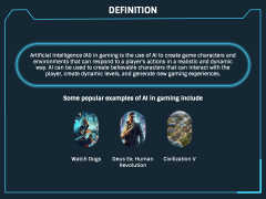 AI in Gaming PowerPoint Template and Google Slides Theme