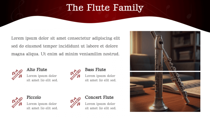 Free - Flute Theme for PowerPoint and Google Slides - PPT Slides