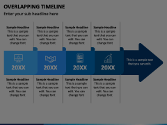 Overlapping Timeline PowerPoint and Google Slides Template - PPT Slides