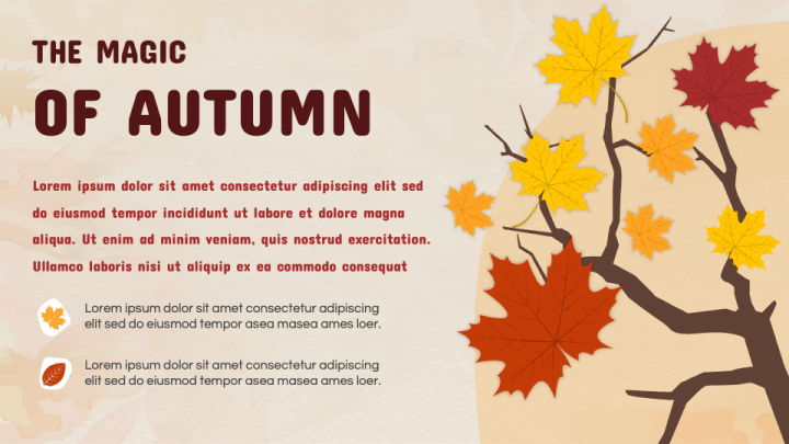 Free - Autumn Theme for PowerPoint and Google Slides - PPT Slides