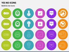 Yes No Icons for PowerPoint and Google Slides - PPT Slides
