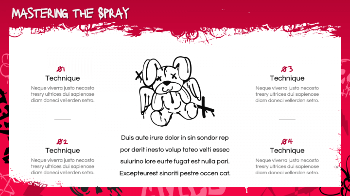 Free - Graffiti Style Theme for PowerPoint and Google Slides - PPT Slides