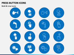 Press Button Icons for PowerPoint and Google Slides - PPT Slides