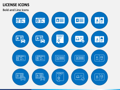 License Icons for PowerPoint and Google Slides - PPT Slides