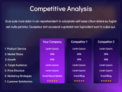 Dark Gradient Pitch Deck for PowerPoint and Google Slides - PPT Slides