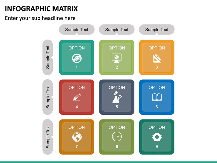 Infographic Matrix PowerPoint Template | SketchBubble