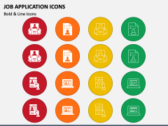 Job Application Icons for PowerPoint and Google Slides - PPT Slides