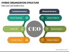 Hybrid Organization Structure PowerPoint and Google Slides Template ...