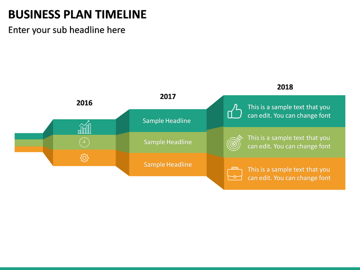 Business Plan Timeline PowerPoint Template | SketchBubble