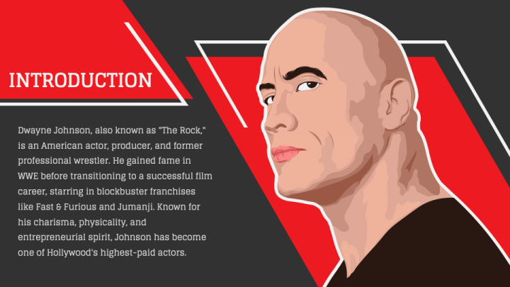 Free - Dwayne Johnson PowerPoint and Google Slides Template - PPT Slides