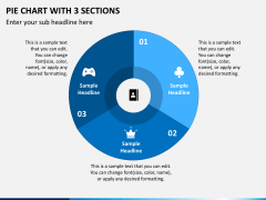 Pie Chart with 3 Sections PowerPoint Template - PPT Slides